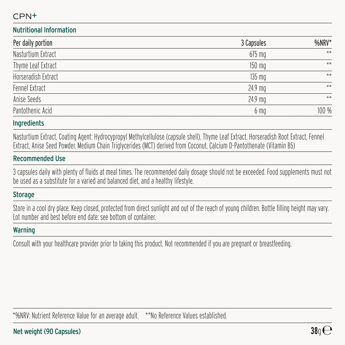 CPN Immune+ vegan food supplement is included in our innovative Herbal ...